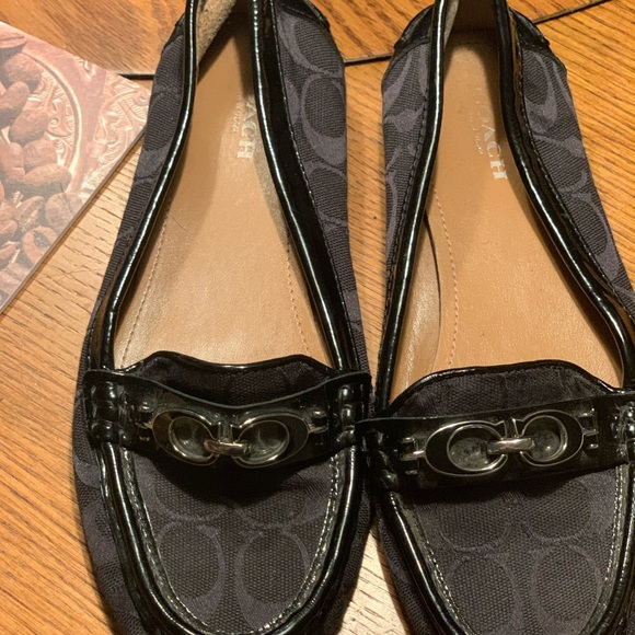 Coach | Shoes | Coach Fortunata Logo Loafers Black 7 | Poshmark